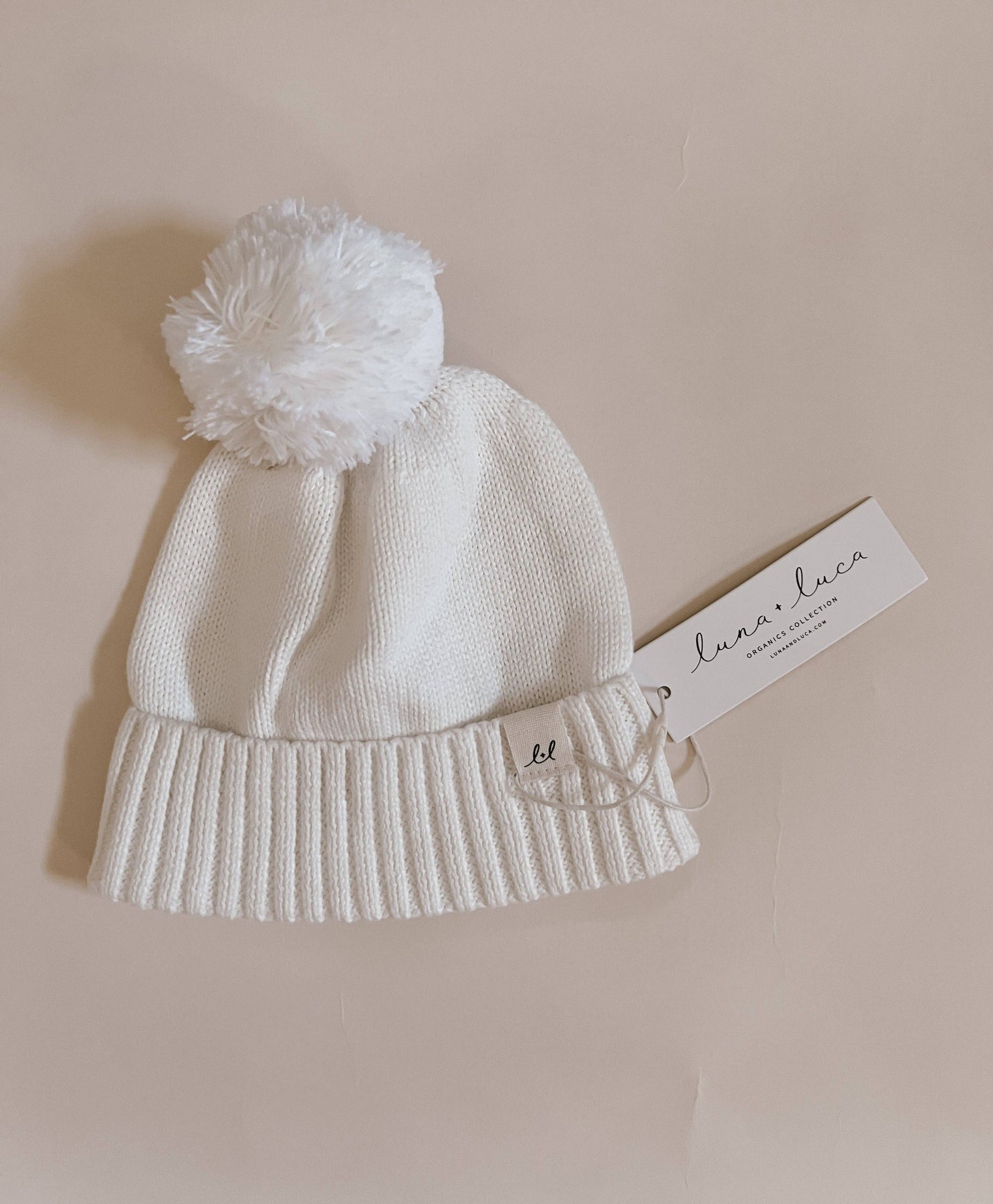 Luna + Luca Pom Beanie - White – Quintessentials