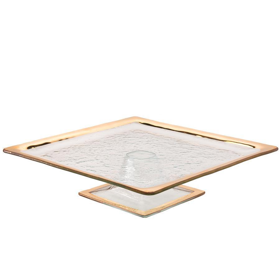 Roman Antique Gold Square Cake Stand – Quintessentials